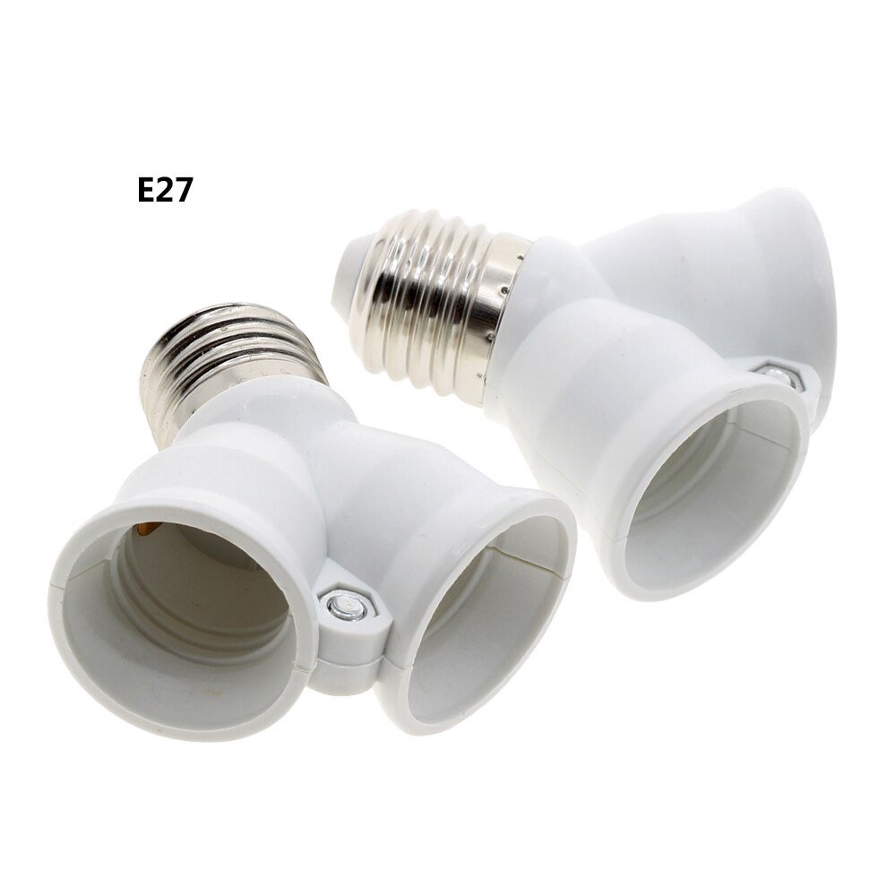 E27/E14 Bases de lámpara 1 a 2 portalámparas conve... – Grandado
