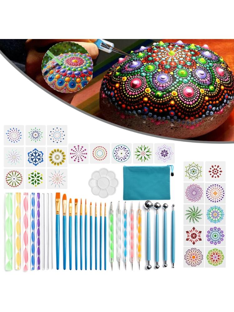 53pcs Mandala Dotting Tool Set for Painting Rock S... – Grandado