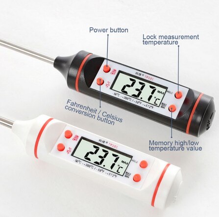 Meat Thermometer Digital BBQ Thermometer Electroni... – Grandado