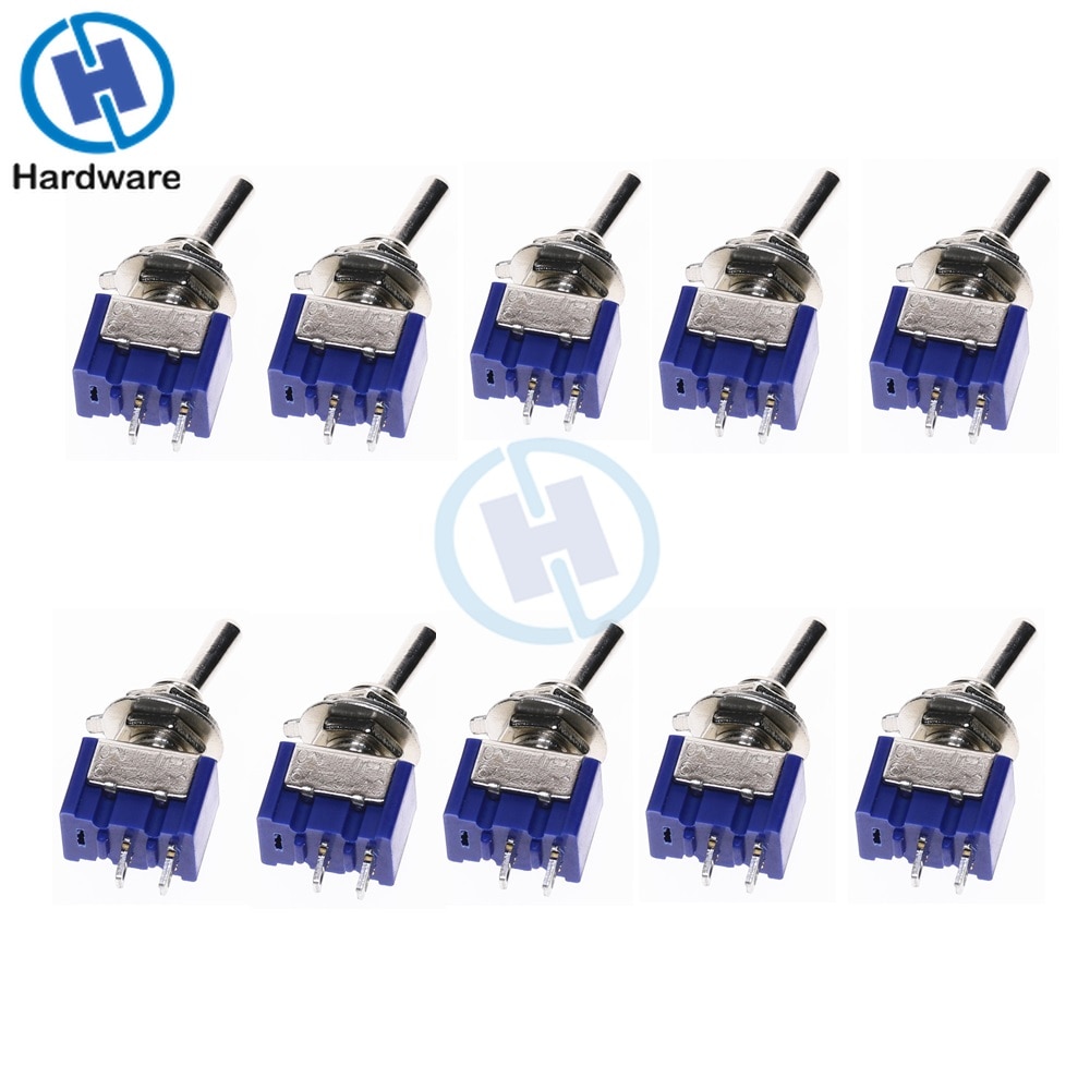 10 stuks mts -101 2 pin spst aan-uit 2 positie 6a ... – Vicedeal