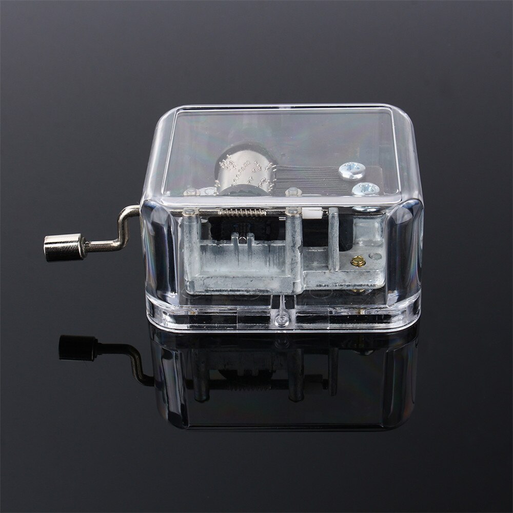 Clear Acrylic Windup Movement Music Box Music Move... – Grandado
