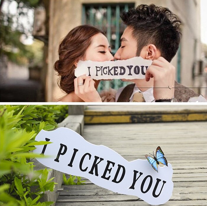 " I Picked You " Funny Photo Props Weddi... – Grandado