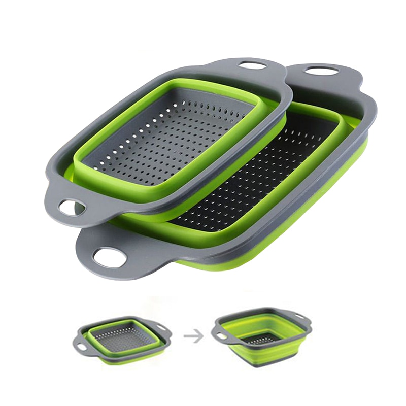 Opvouwbare Siliconen Fruit Groente Vergiet Wassen ... – Grandado