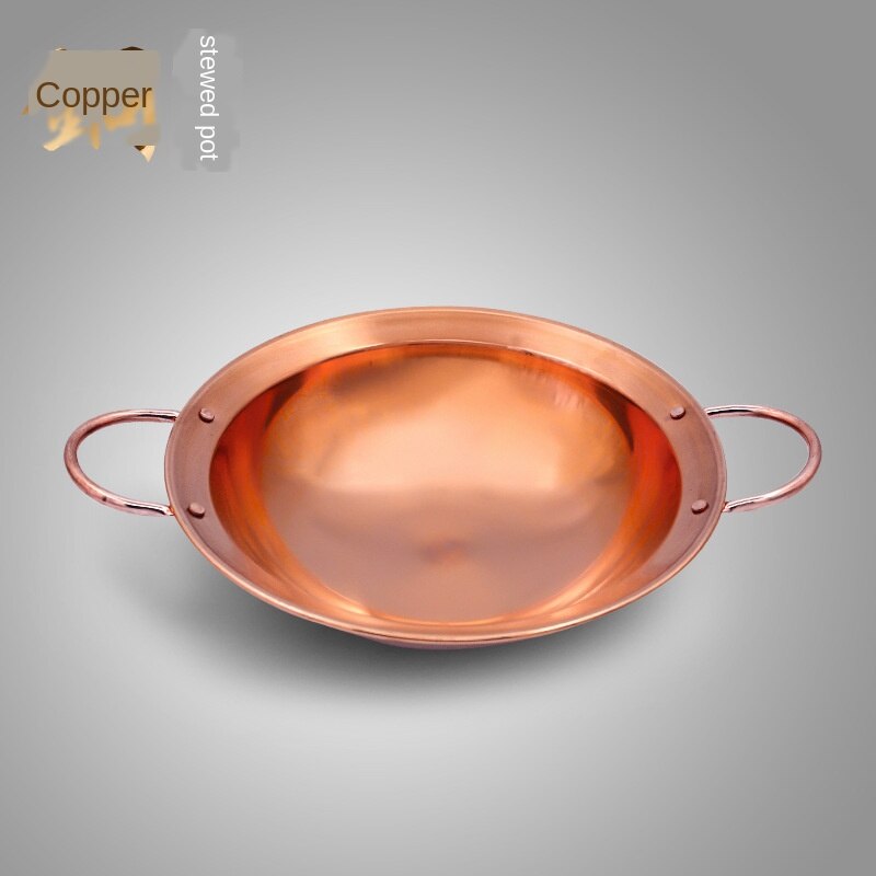 Pan Chinese Thickened Pure Copper To Create Round ... – Grandado