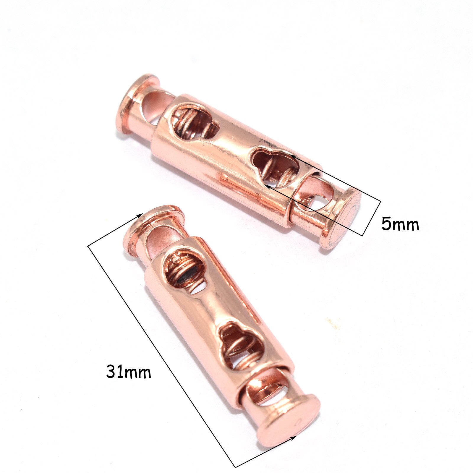 Rose Gold Toggle Cord Stopper Metal Cord Toggle Lo... – Vicedeal