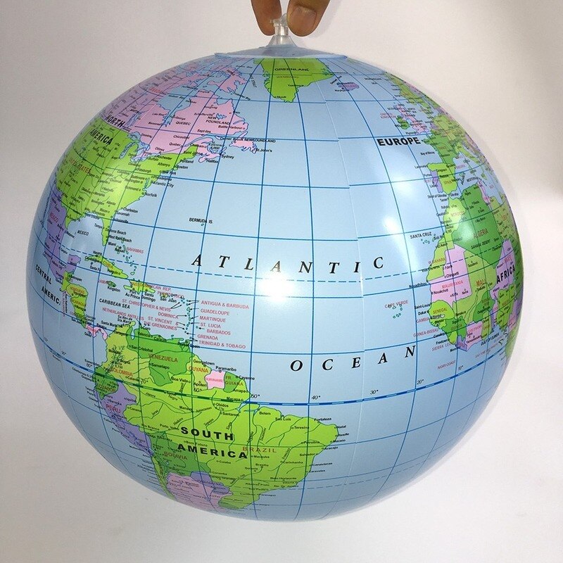 30cm Inflatable World Globe Map ball Early Educati... – Grandado