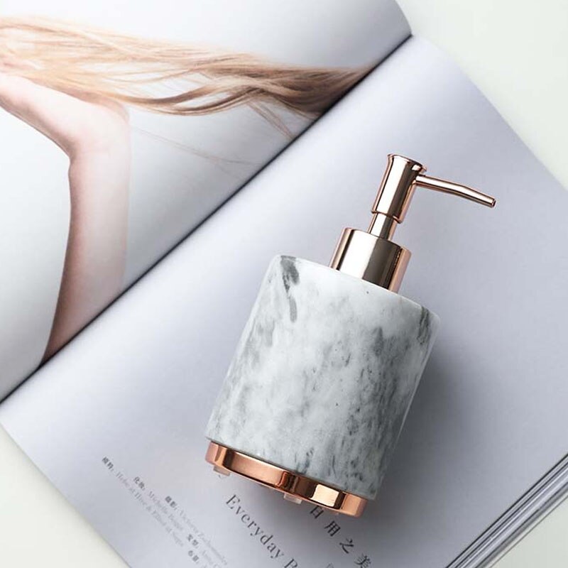 Jinserta marmeren zeepdispenser fles mondwaterbeke... – Vicedeal