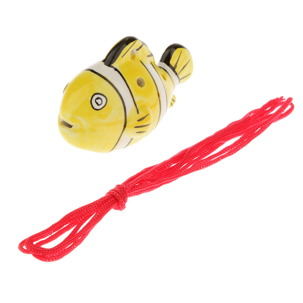 Portable Instrument Fish Shape 6 Holes Ocarina Cer... – Grandado