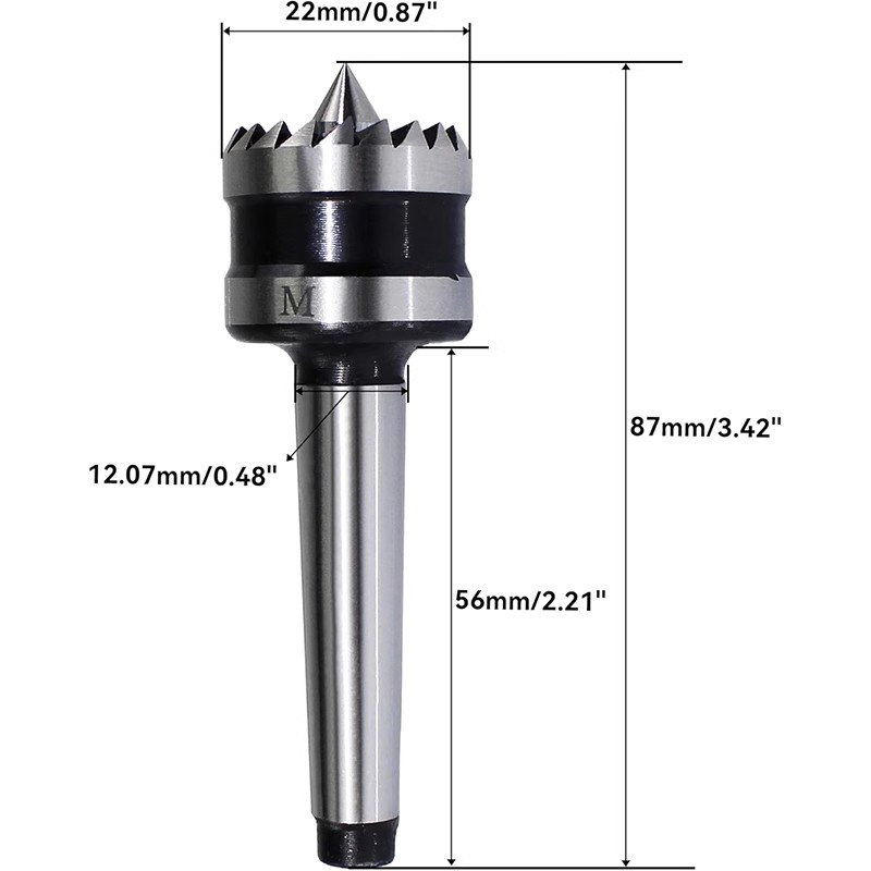 1PC MT1/MT2 Serrated Thimble Center Tip Retractabl... – Grandado