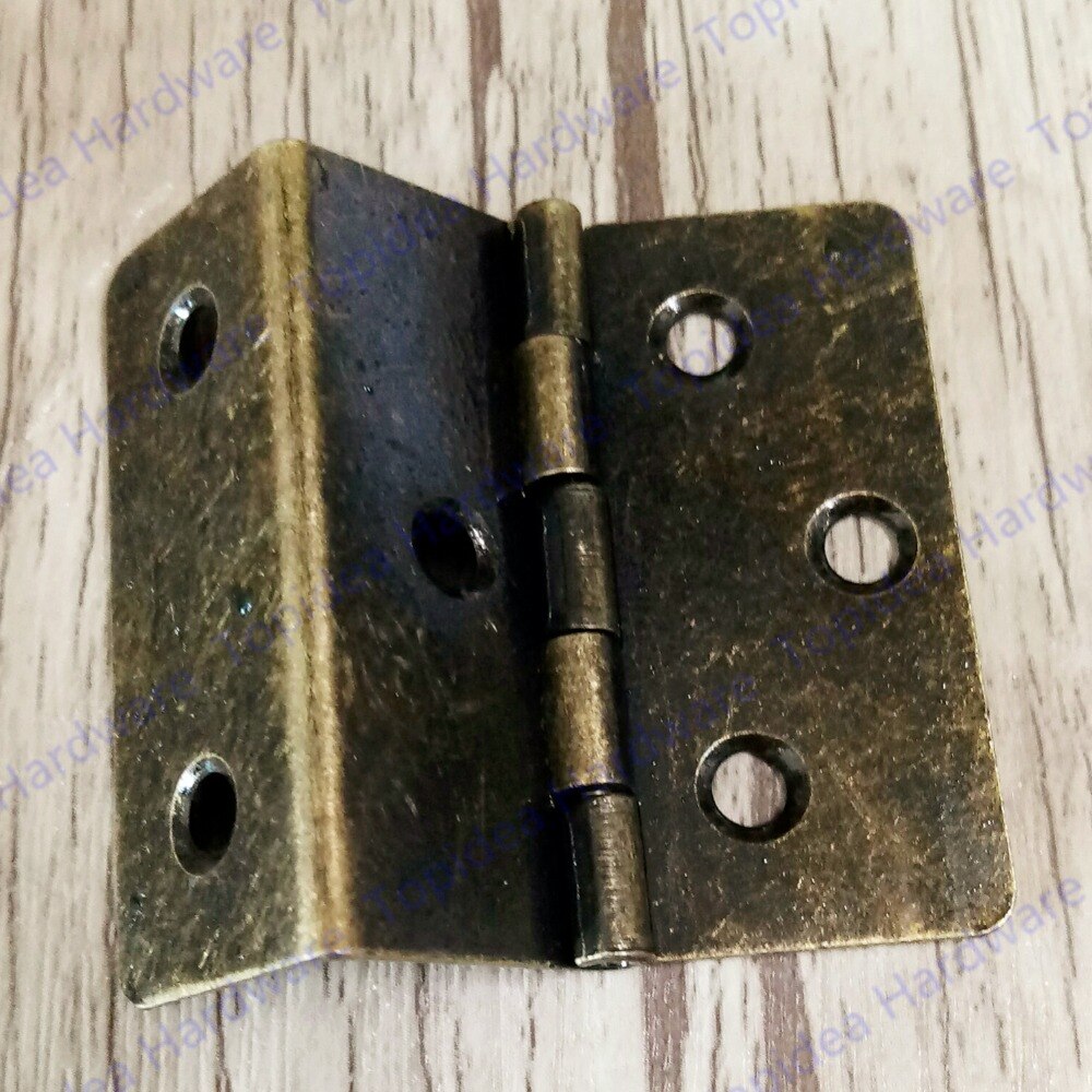 1.5 inches Antique hinge 3 folding wooden box rect... – Grandado