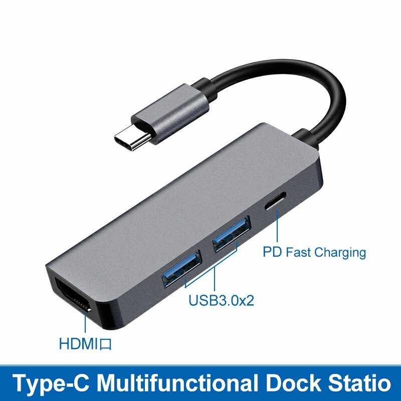 4- poorts usb-hub multifunctionele type-c-hubconve... – Vicedeal