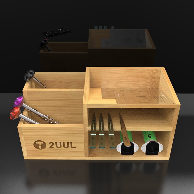 Tool Box 2UUL Multifunctional Tools Wooden Storage... – Grandado