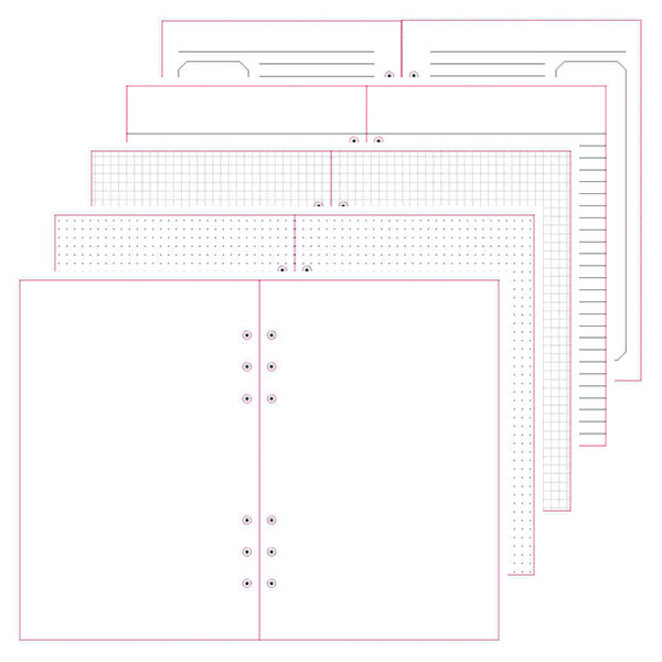 Lovedoki A5A6 Spiral Notebook filler paper Planner... – Vicedeal