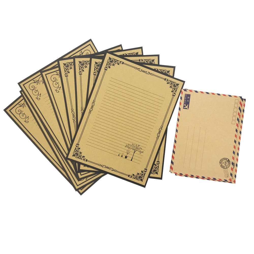 Vintage Stationery Paper 8 Pack Antique Retro Line... – Grandado