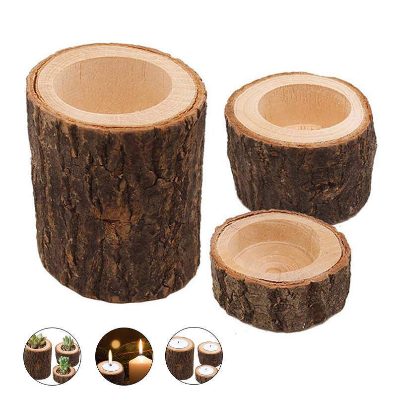 Multi-purpose Wood Flowerpot Pot Planter Vase Flow... – Vicedeal