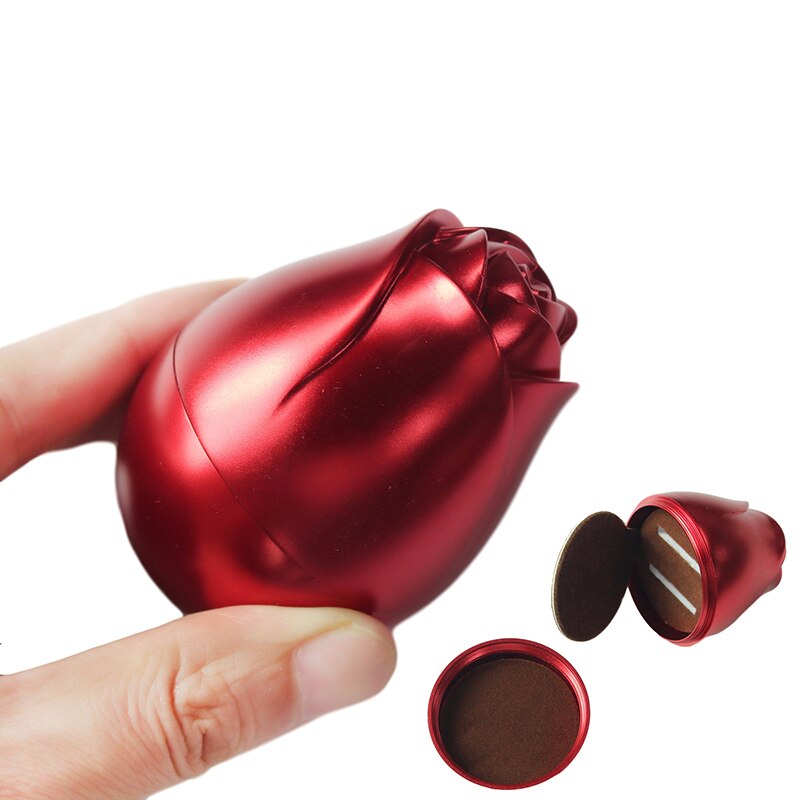 Meldel Red rose metal simulation flower rose bud b... – Grandado