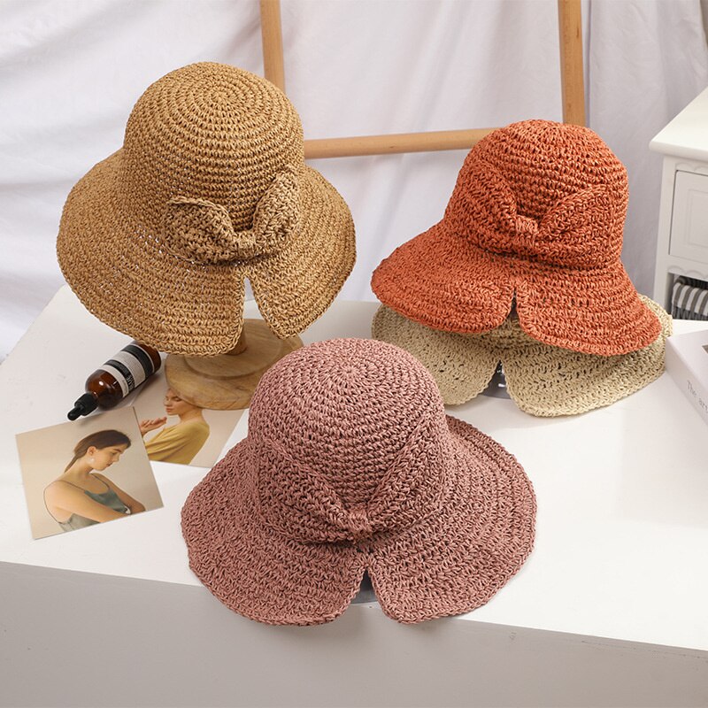 Zomer Hoilday Floppy Strooien Hoed Platte Rand Str... – Grandado