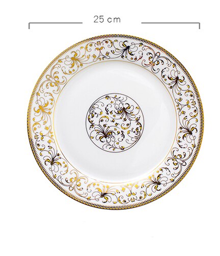 10 inch, bone china platter, gold butterfly band ,... – Vicedeal