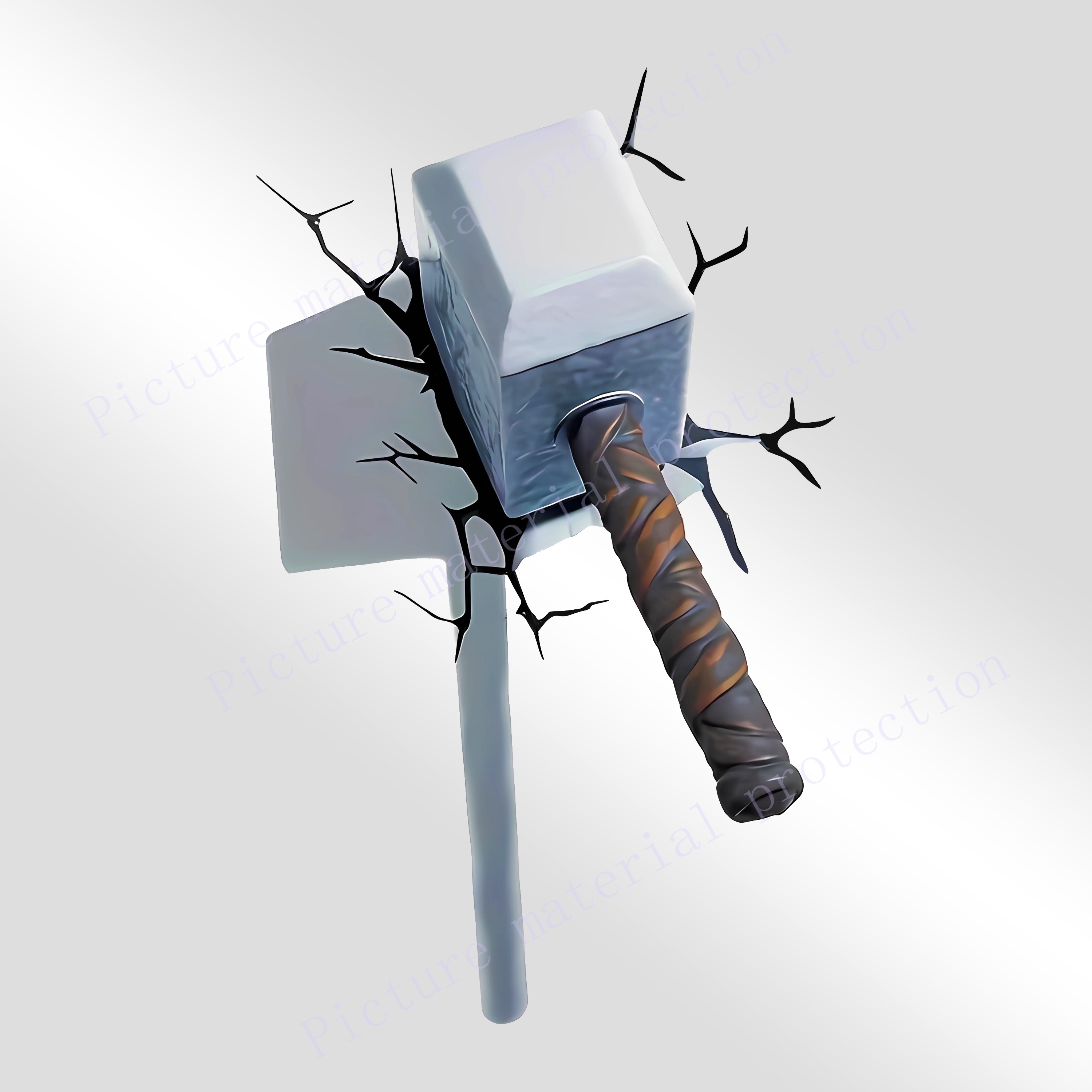 Eye-Catching 3D Crack Hammer Car Stickers for All-... – Grandado