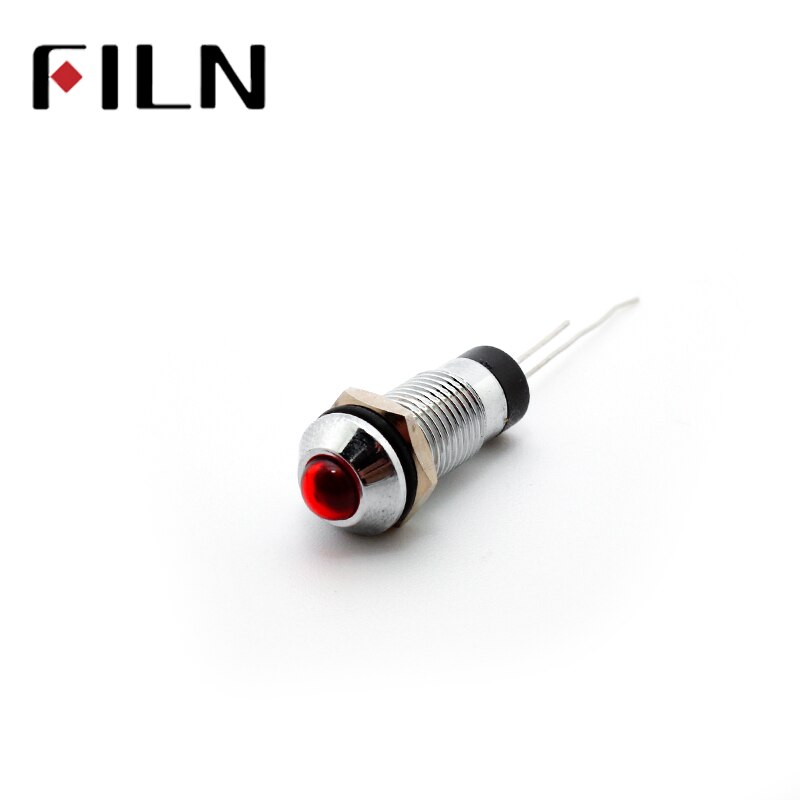 FILN FL1M-8SJ-3 metal LED indicator light 8mm red ... – Grandado