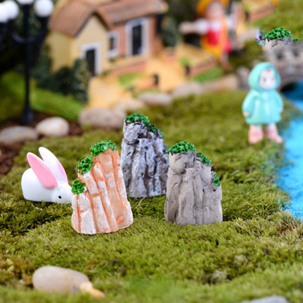 1Pcs Mini Rotstuin Boot Stakes Diy Hars Ambachteli... – Grandado