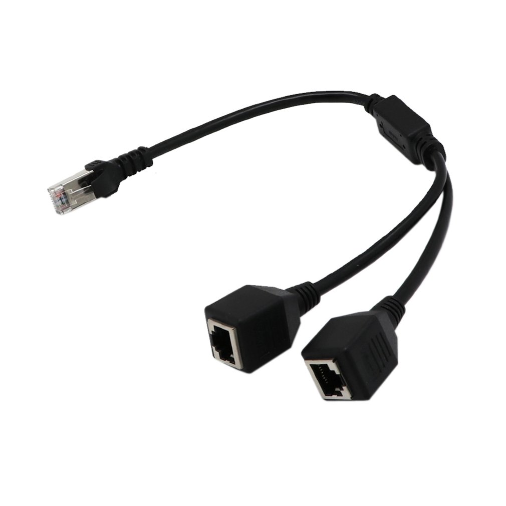 RJ45 Netwerk Splitter Adapter Kabel 1 Male Naar 2 ... – Vicedeal