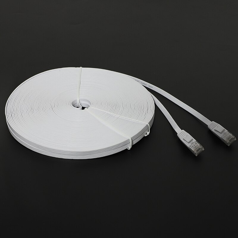 Cat 6 Ethernet Cable 100 Ft (30 Meters) Flat Slim ... – Vicedeal