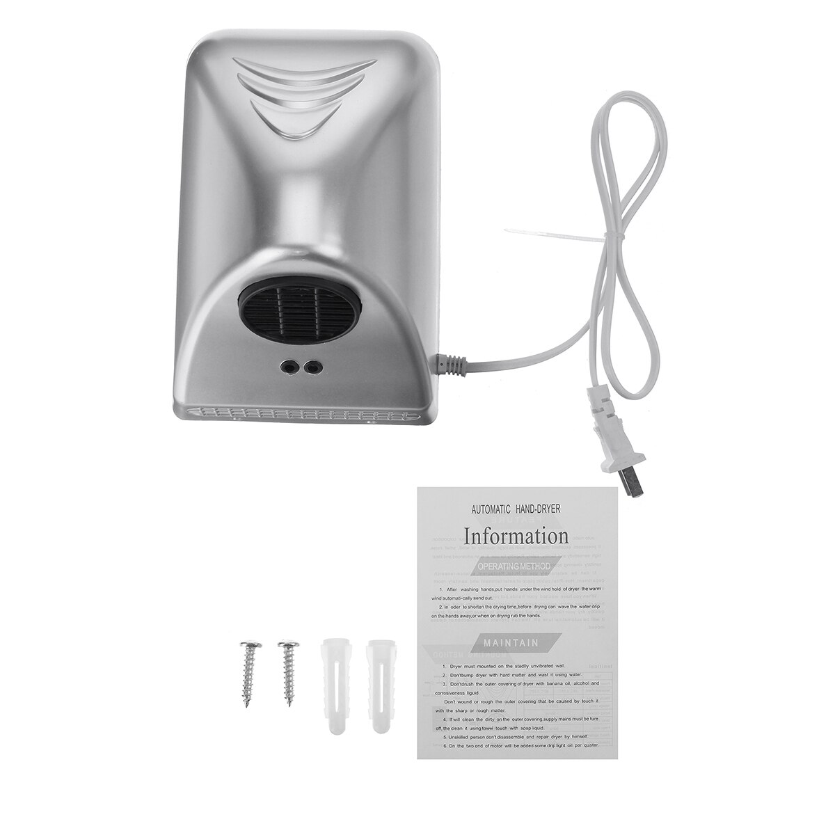 1000W Powerful Hand Dryer Hotel Commercial Hand Dr... – Vicedeal