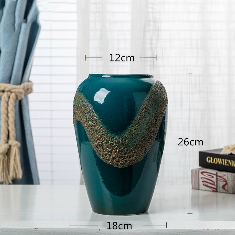 Nordic Clay pot Retro vase Flower Flower arrangeme... – Vicedeal