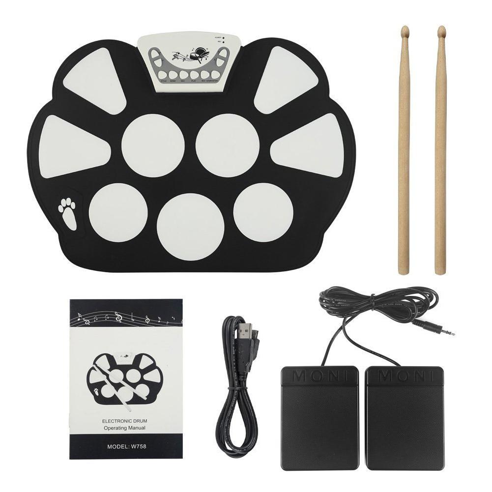 SLADE Roll Up Electronic Drum Pad Kit Digitale USB... – Grandado