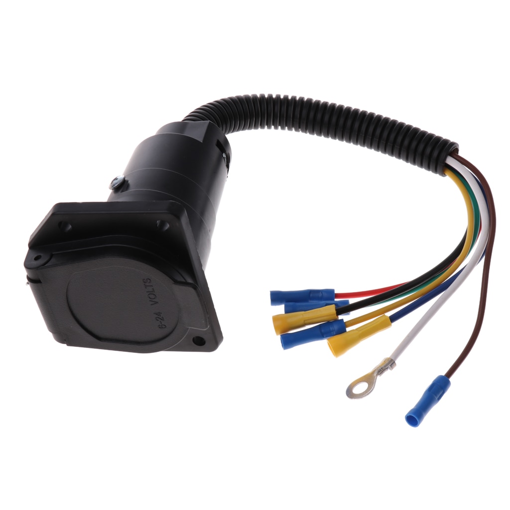 7 Way Trailer Plug Socket Wiring Connector Adapter... – Vicedeal