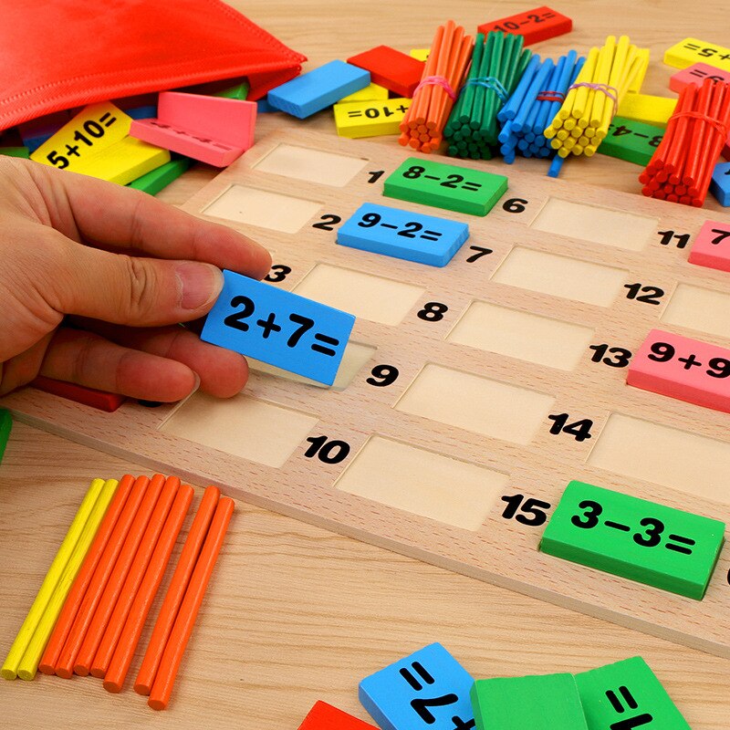 Kids Math Toys Wooden Multicolour Mathematics Math... – Grandado Kids Math Toys Wooden Multicolour Mathematics Math... – Grandado