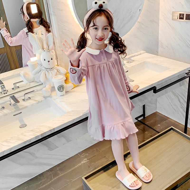 Princess Cute Robe Nightgowns Dress Girls Long Sle... – Vicedeal