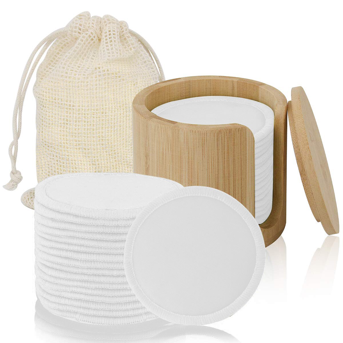 20Pcs/Lot Cotton Makeup Remover Pads Reusable Natu... – Grandado