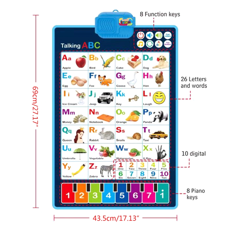 Baby Interactive Chart Musical Toy Educational Alp... – Grandado