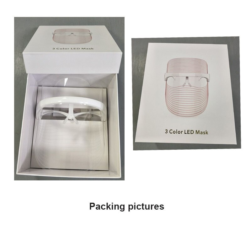 LED color light therapy mask face skin rejuvenatio... – Grandado