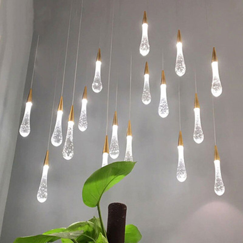 Villa Staircase Pendant Lights Long Cable Hanging ... – Grandado