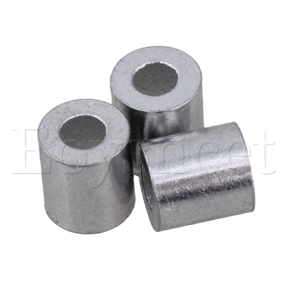 50PCS Silver Wire Rope Round Aluminum Clip Ferrule... – Grandado