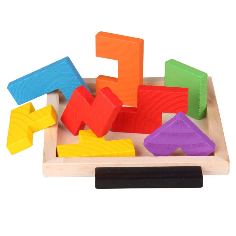 1 Set Multicolor Tangram Brain-Teaser Geometry Cog... – Grandado