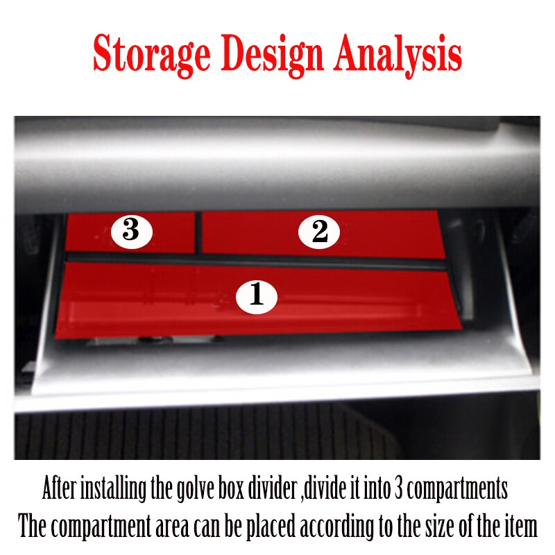 Car Glove Box Organizer Interval Storage Insert Di... – Grandado