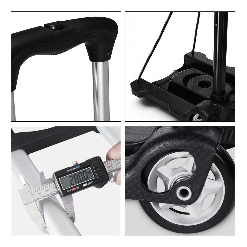 40kg Heavy Duty Foldable Hand Truck Wheel Trolley ... – Grandado