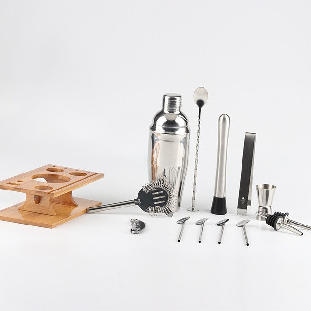 25 Oz Cocktail Shaker Set 14 Pcs Bartender Kit Wit... – Grandado