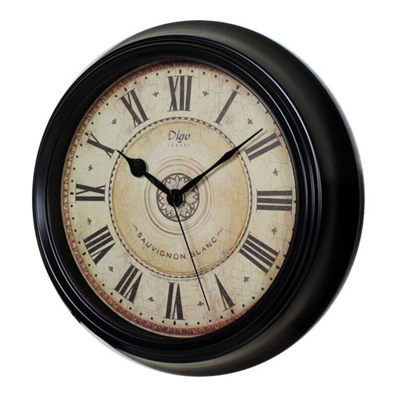 Digo Vintage Metal Quiet Wall Clock Non-Ticking 14... – Grandado