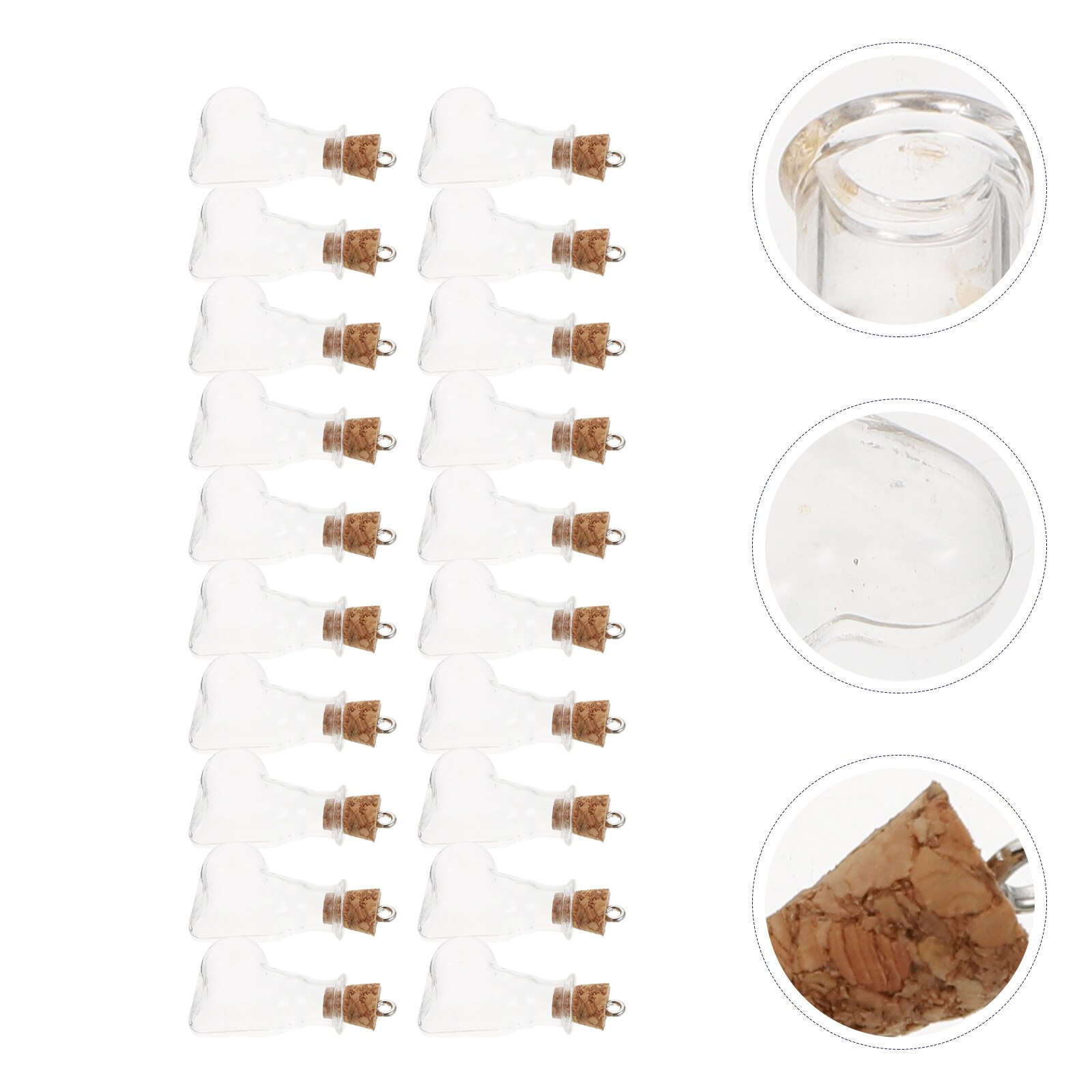 20pcs mensagem frascos cortiça pequeno vidro desej... – Vicedeal