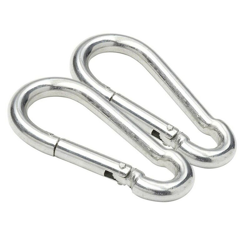 4 PCS Carabiner Clip Snap Hook Spring Loaded Steel... – Grandado