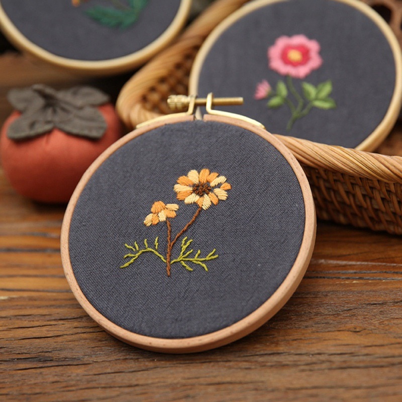 Plant Flower Pattern DIY Embroidery Material Packa... – Grandado