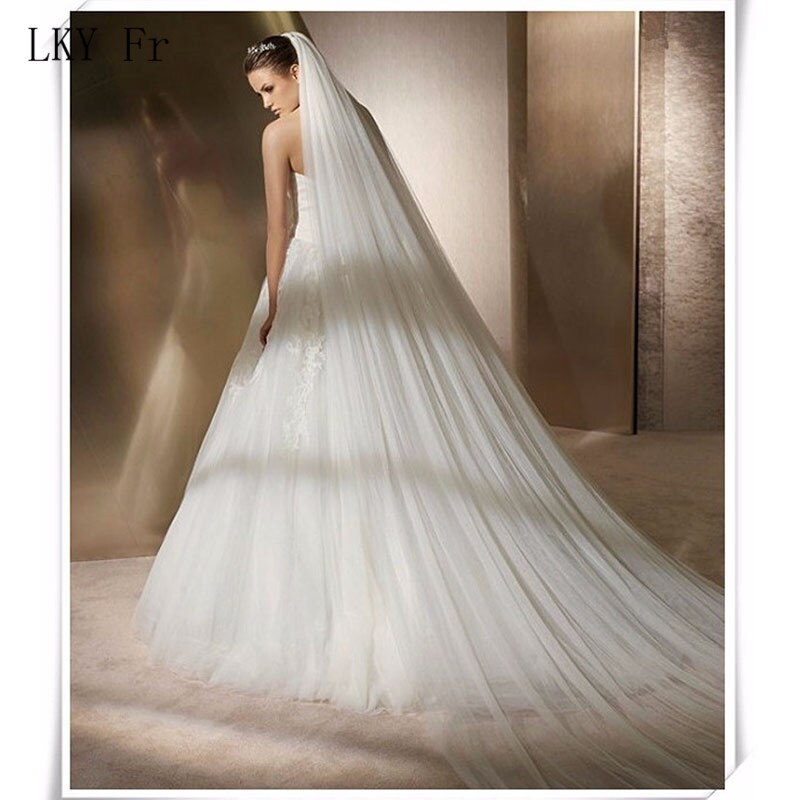 LKY Fr Wedding Veil 2 Layer Cathedral Wedding Brid... – Grandado