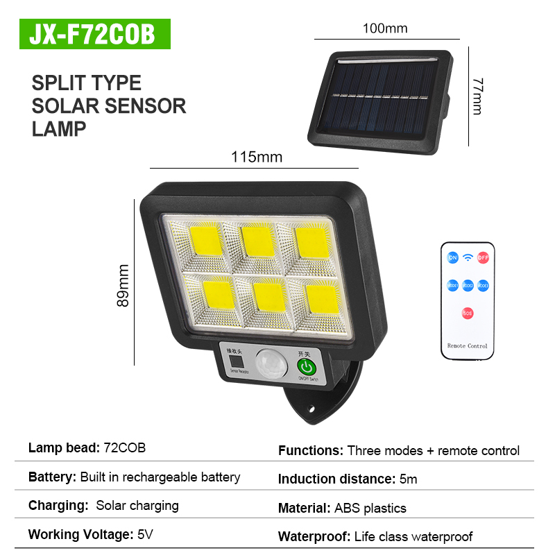 LED Solar Lights Outdoor PIR Motion Infrared Senso... – Vicedeal