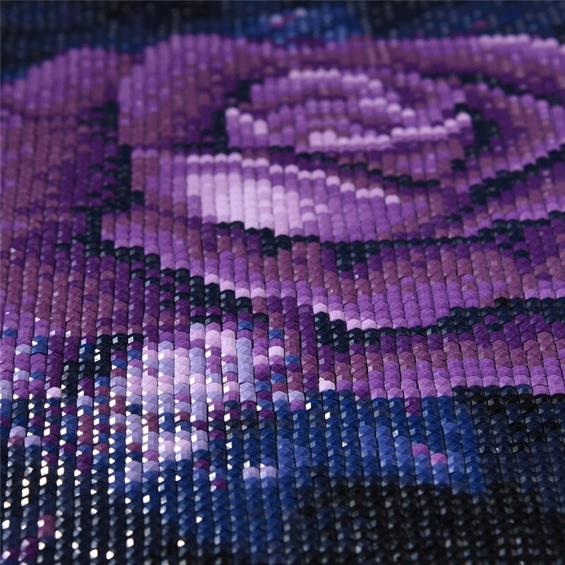 5D DIY Diamond Embroidery purple Rose Diamond Pain... – Grandado