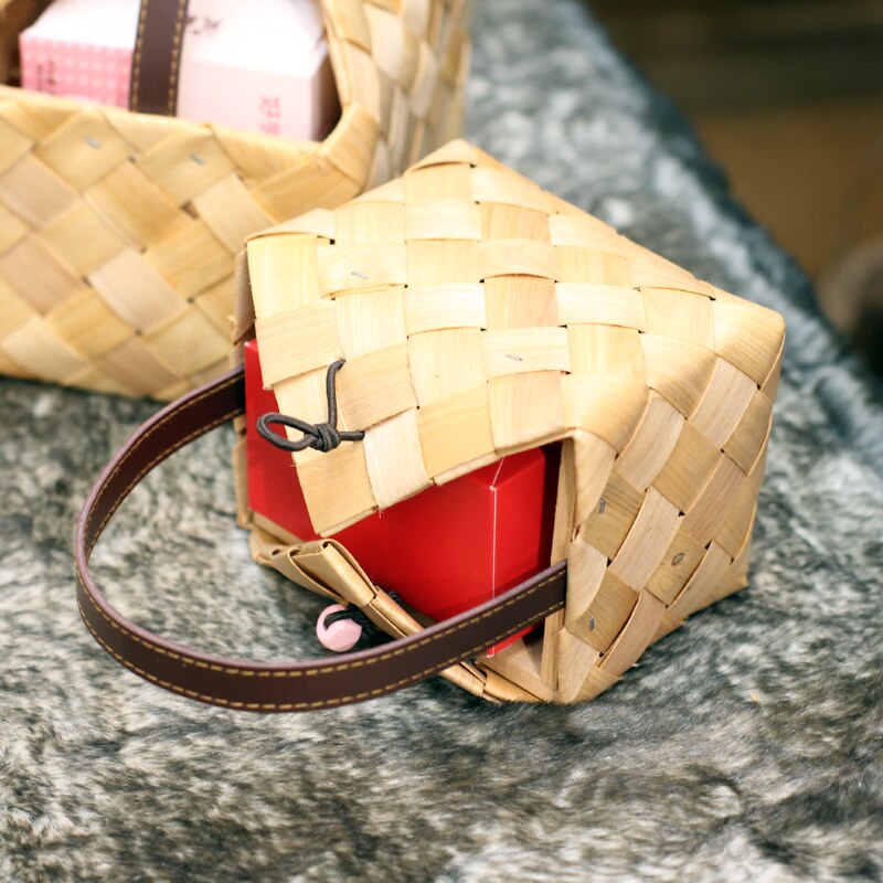 Handmade Woven Storage Boxes bamboo basket Storage... – Grandado